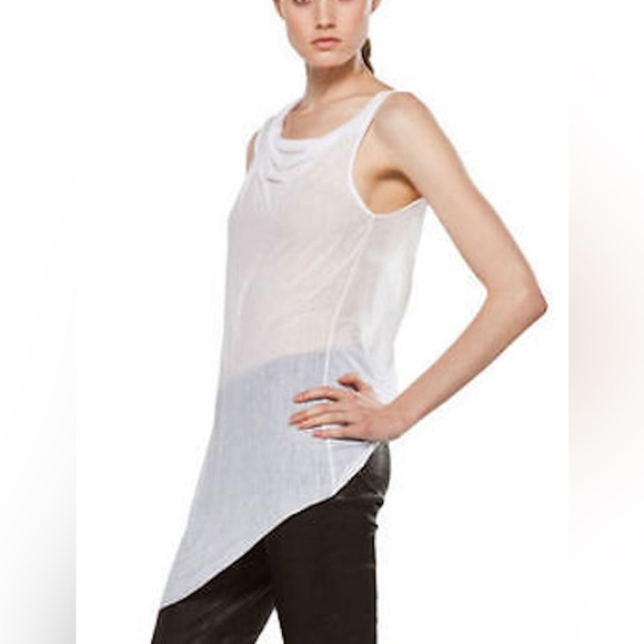 Helmut Lang | Tops | Helmut Lang Asymmetric Threadbare Twist Back Strap ...